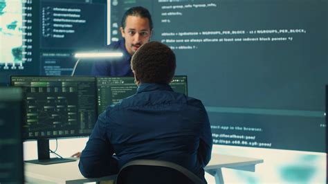 Cyber Defense Team Working In Governmental Stock Footage Sbv 349099194