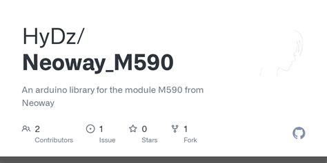 Github Hydzneowaym590 An Arduino Library For The Module M590 From