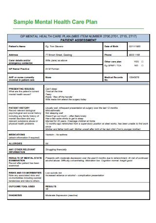 42 Sample Care Plan Templates In Pdf Ms Word