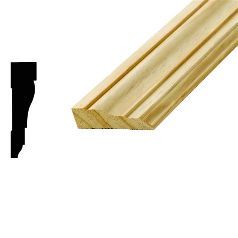 Woodgrain Millwork Wm 361 1116 In X 2 12 In Solid Wood Pine Casing