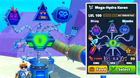 I Unlocked Shiny Wumbo Mega Hydra Karen The Most P2w Unit Ever In Spongebob Tower Defense Youtube