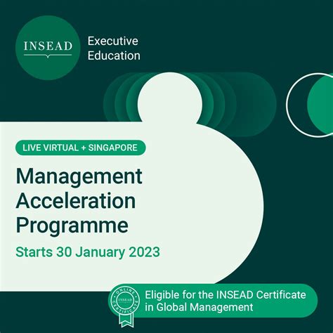 Management Acceleration Programme Leadgen Insead Executive Education
