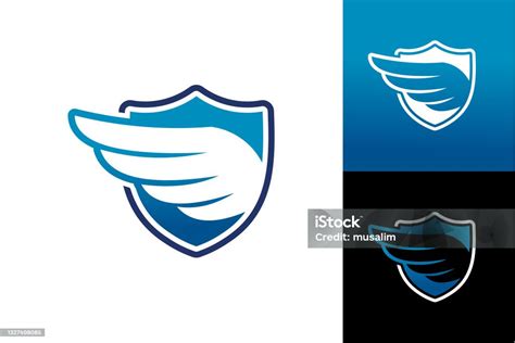 Vektor Desain Template Logo Eagle Shield Lambang Konsep Desain Simbol