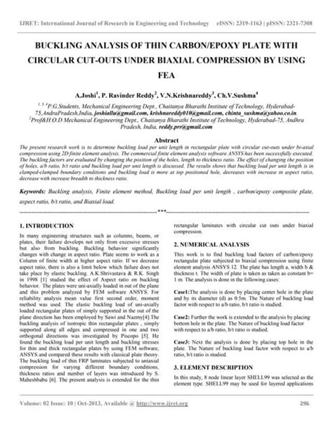 Buckling Analysis Of Thin Carbon Pdf