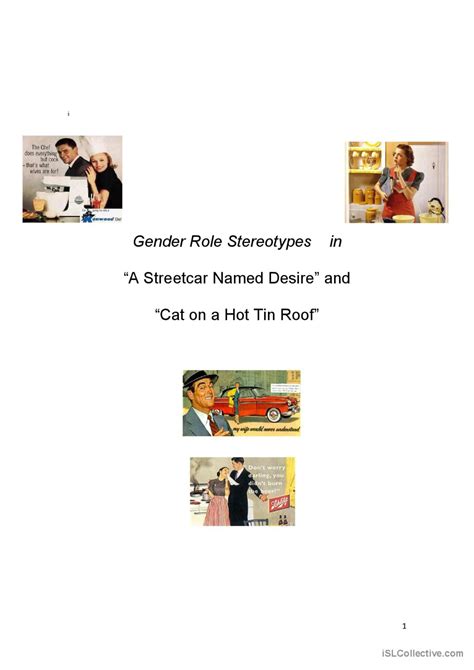 Gender Roles Stereotypes English Esl Worksheets Pdf And Doc