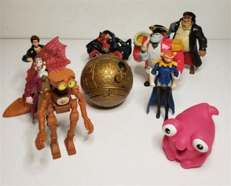 Disneys Treasure Planet Mcdonalds Toy Set Of 8 Lot 2002 Read