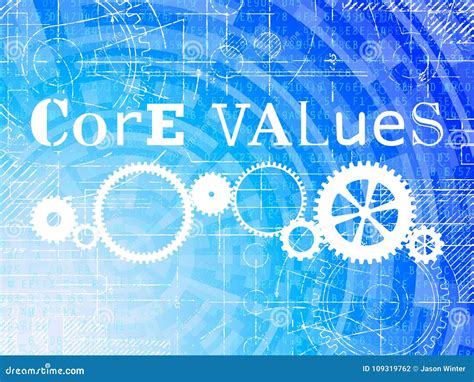 Core Values High Tech Background Stock Vector Illustration Of Core Text 109319762