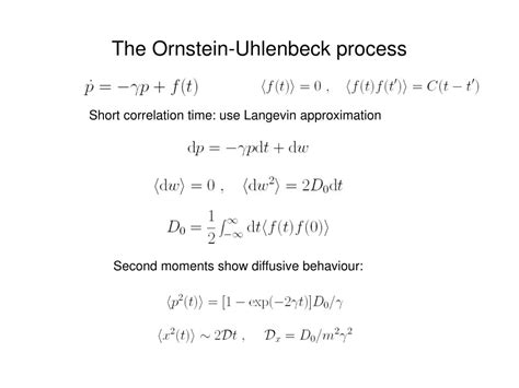 Ppt Anomalous Diffusion In Generalised Ornstein Uhlenbeck Processes Powerpoint Presentation
