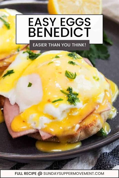 How To Make Eggs Benedict Recipe Eggs Benedict Easy Eggs Benedict