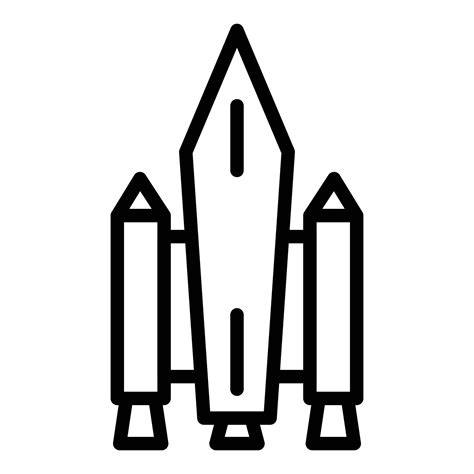 Future Rocket Icon Outline Style 15912904 Vector Art At Vecteezy