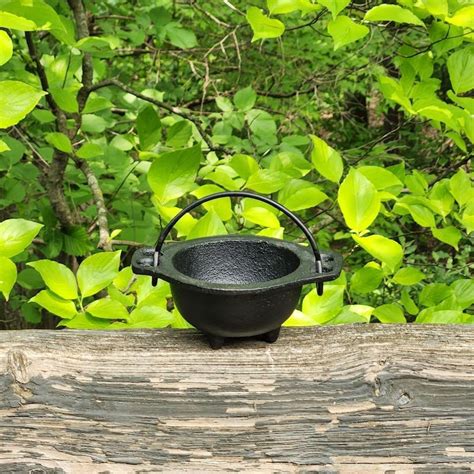 Witches Cauldron With Lid Authentic Wiccan Tools And And Essential