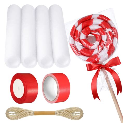 Pool Noodle Candy Canes