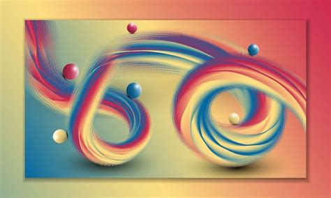 Premium Vector Abstract Wave Gradient Liquid Background Vector