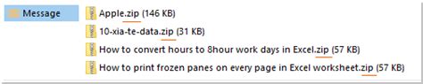 Quickly Compress Or Uncompress Selected Attachments Of Current Message In Outlook
