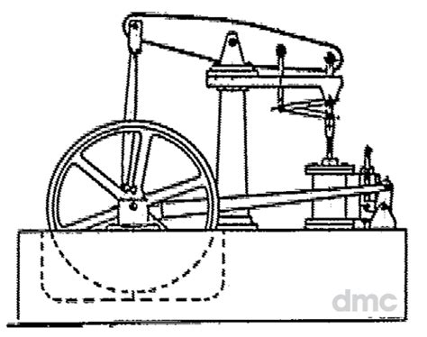 Bauplan Balancier Dampfmaschine