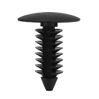 Black Nylon Shield Retainers 64mm 100pcs Universal Nylon Car Bumper