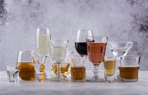 Premium Photo Assortment Of Various Alcohol Drinks