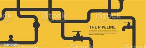 파이프라인 인포그래픽입니다 오일 물 또는 가스 플랫 밸브 벡터 설계 0명에 대한 스톡 벡터 아트 및 기타 이미지 0명 건설