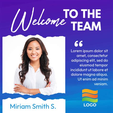 Welcome To The Team Flyer Template Postermywall