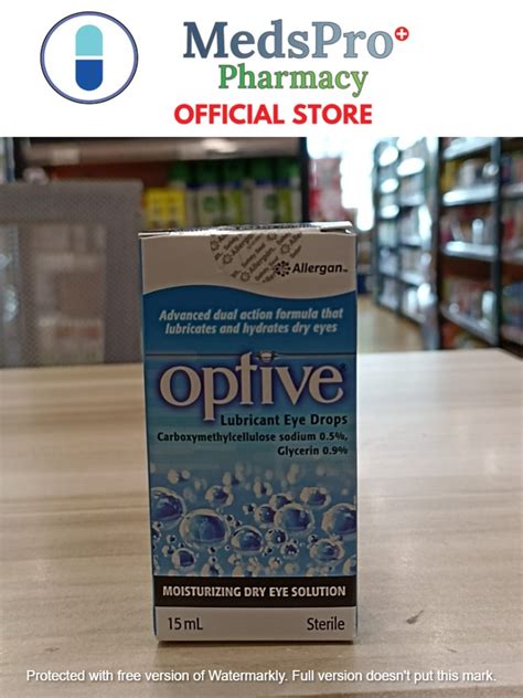 Optive Lubricant Eye Drop 15ml Lazada