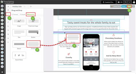 adding dividers to emails sharpspring