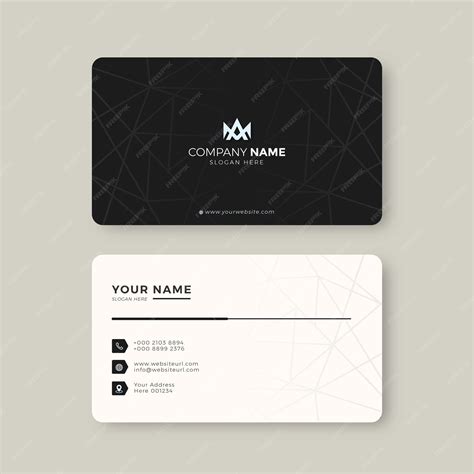 Premium Vector Modern Business Card Corporate Professional