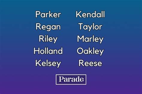 Nonbinary Names And Their Meanings Parade