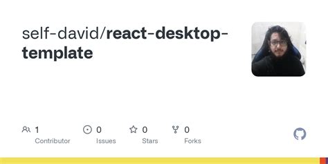 Github Self David React Desktop Template