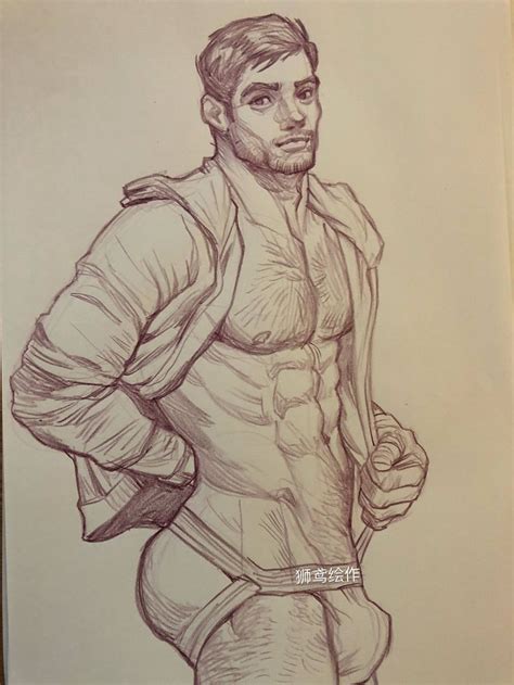 Gay Comics Adult Comics Art Of Man Portraits Sexy Furry Drawing Illustrations Drawings