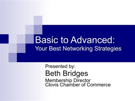 basic to advanced networking ppt