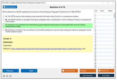 Updated Iapp Cipp C Exam Prep Practice Test Engine And Pdf
