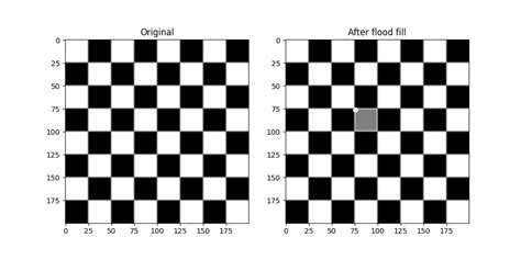 Flood Fill skimage 文档 scikit image 图像处理库