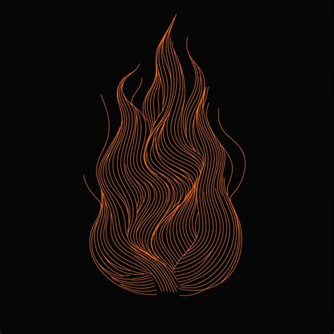 Minimalist Flame Line Art Snipstock Free Cutout Images In Png And