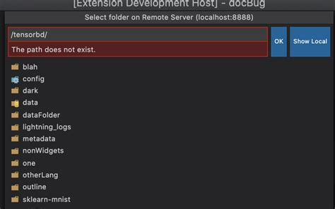 Unable To Select A Folder Using Windowopenfiledialog With A Remote