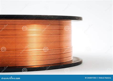 Welding Wire Spool On A White Background Stock Image Image Of Automatic Round 266841065