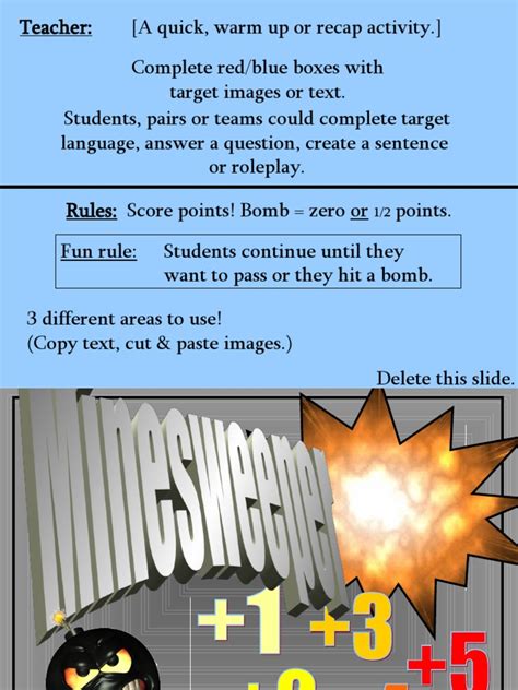 Minesweeper 5x5 Grid Template Pdf