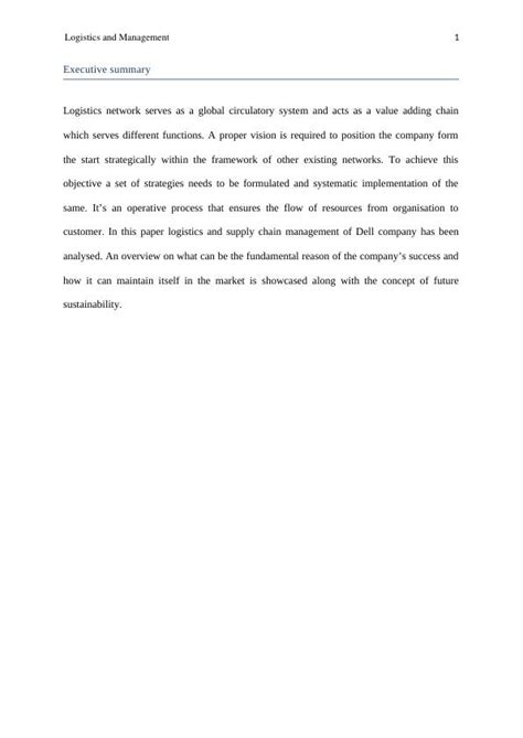 Logistics And Management Supply Chain Strategies And Future