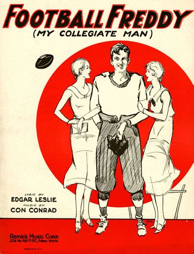 Remember The Rose Bowl Rudy Vallée And Football Freddy