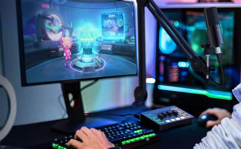 FIFINE Gaming Audio Mixer with XLR Microphone Interface, DJ PC RGB ...