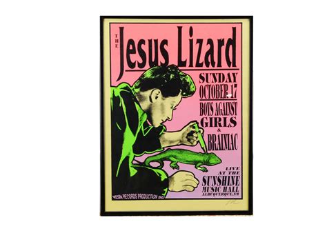 Lot 382 The Jesus Lizard Concert Poster Signed