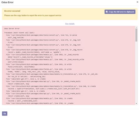odoo server error when trying to install invoicing · issue 38698