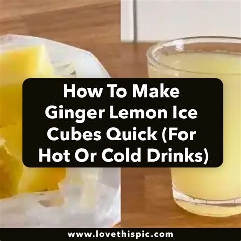 Frozen Lemon Ginger Ice Cubes At Angela Harper Blog