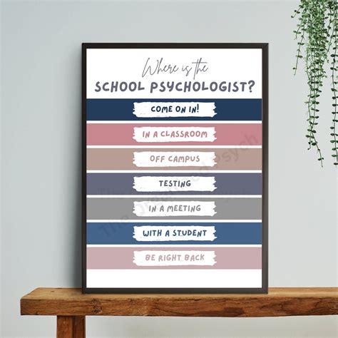 Where Is The School Psychologist Door Sign School Psychologist Office