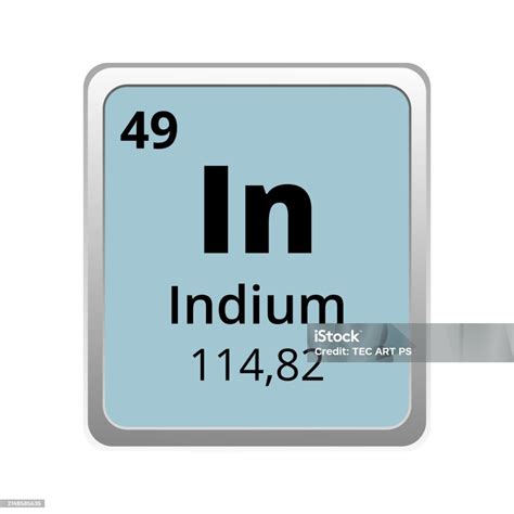 Periodic Table Element Indium Stock Illustration Download Image Now