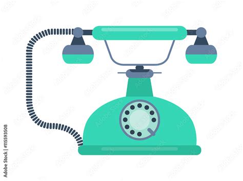 Old Vintage Keypad Mobile Phone And Icon Of Old Classic Mobile Phone Antique Vector Old Style