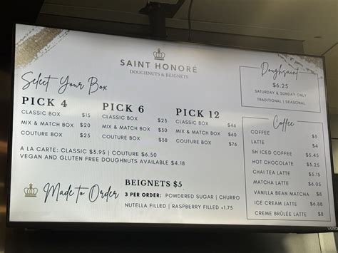 Saint Honoré Doughnuts And Beignets Menu Delight In Las Vegas Bakery Treats