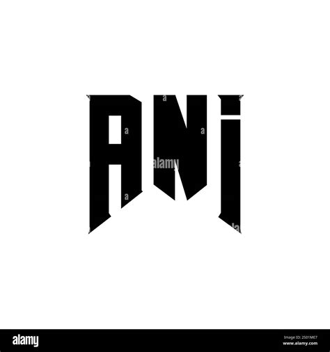 Ani Letter Logo Design For Technology Company Ani Logo Design Black
