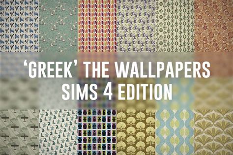 Evanesco Greek Walls For Sims 4 Sims 4 Friezes Cc Sims 4 Wallpaper