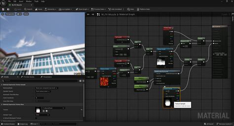 artstation ue5 bullet muzzle flash and hit niagara particles
