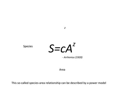 Matrix Calibrated Species Area Model Ppt